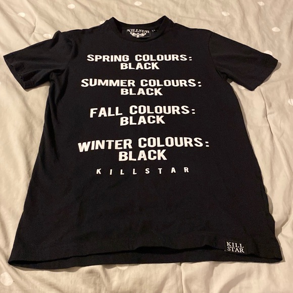 Killstar | Tops | Killstar Seasons Are All Black Shirt | Poshmark